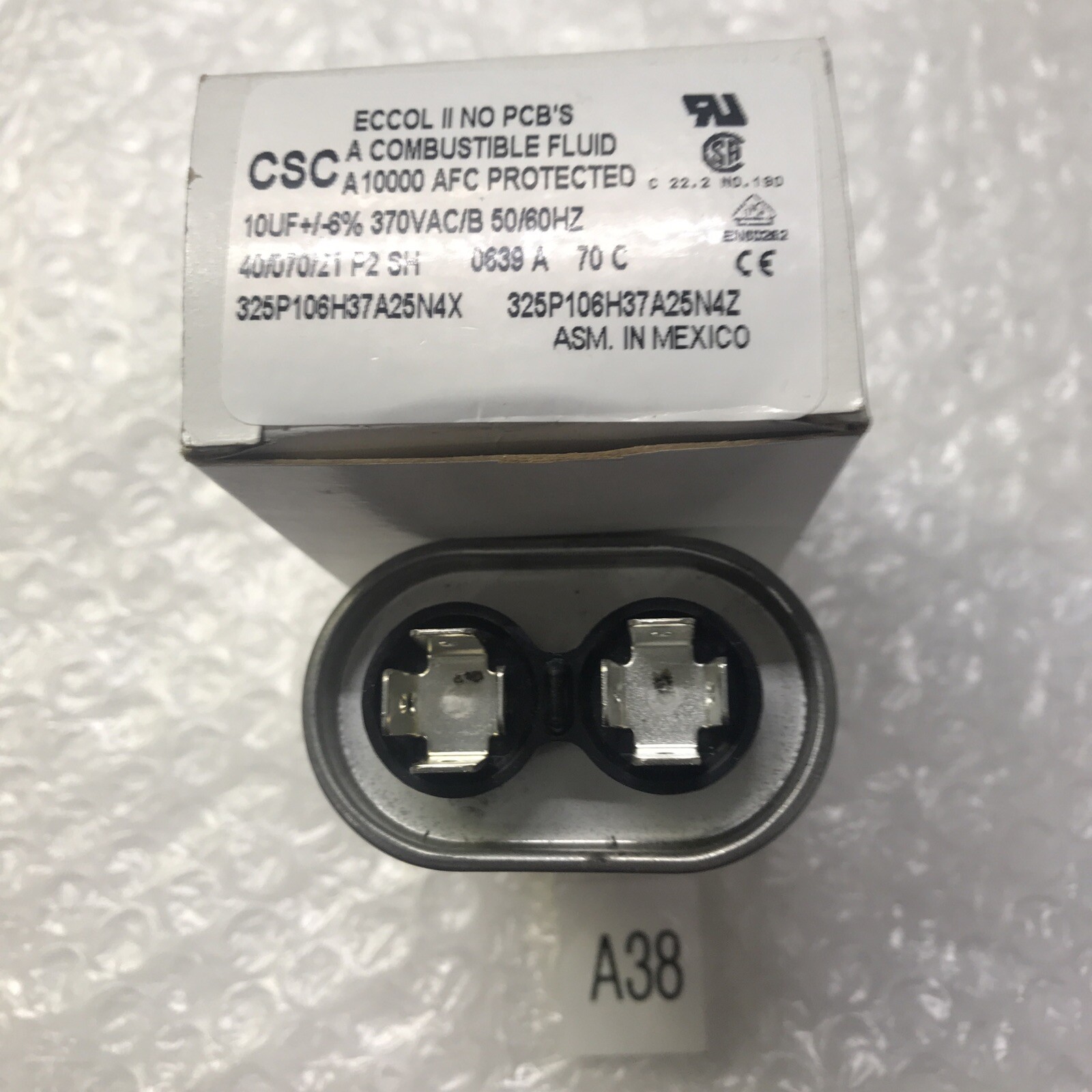 NEW IN BOX CSC *ASSORTED (LOT OF 8) COMBUSTIBLE FLUID CAPACITORS, NO ...