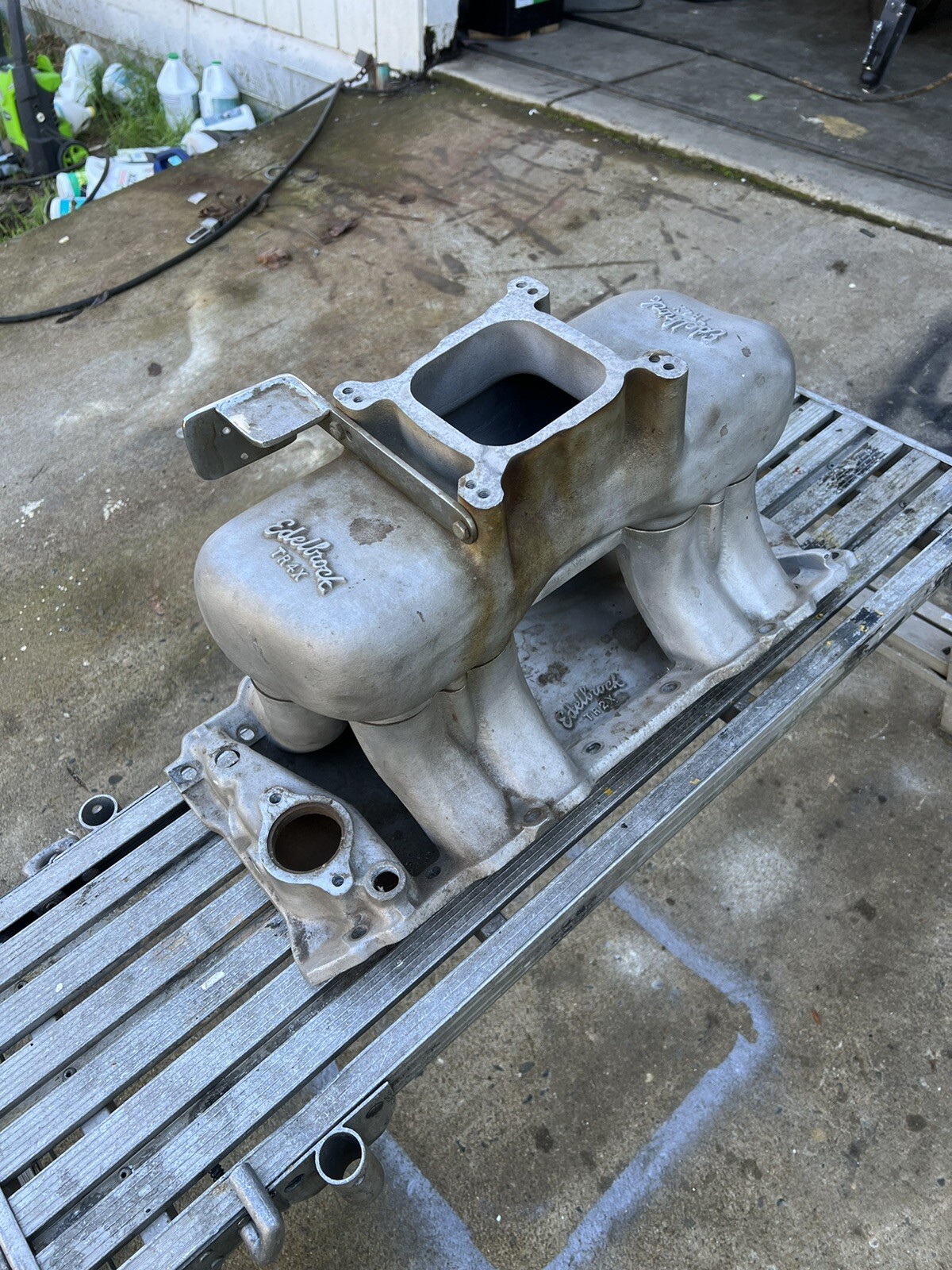 Big Block Chevy Edelbrock Tr2x Tr4x Tunnel RAM Top Intake Manifold Rat ...