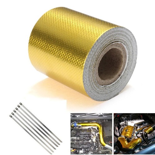 16'Car Roll Self Adhesive Reflective Gold High Temperature Heat Shield ...