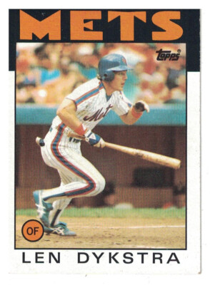 1986 Topps #53 Len Dykstra New York Mets Baseball Card | eBay