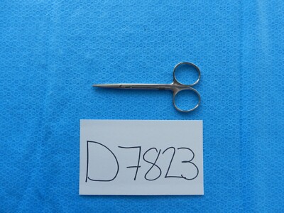 D7823 Jarit Surgical Straight Strabismus Opthalmic Scissors 11.4cm Long ...