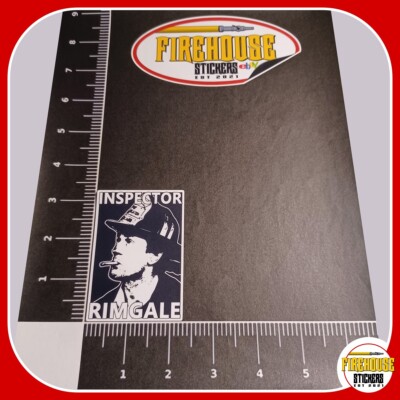 Backdraft Inspector Rimgale matte finish die-cut vinyl sticker | eBay