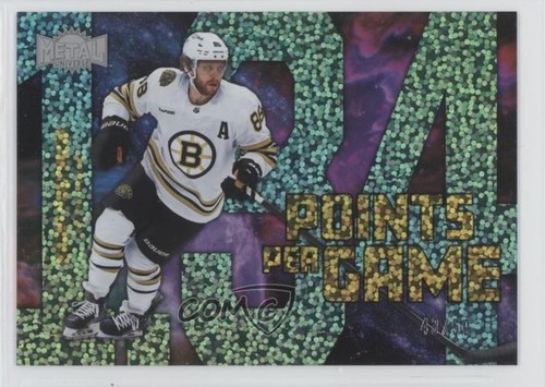 2024-25 Skybox Metal Universe Points Per Game Gold /50 David Pastrnak # ...