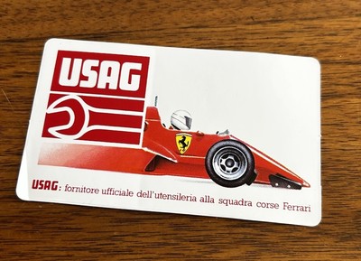 Vintage F1 Racing USAG Tools Ferrari Decal Sticker Racing 4 1/8” | eBay