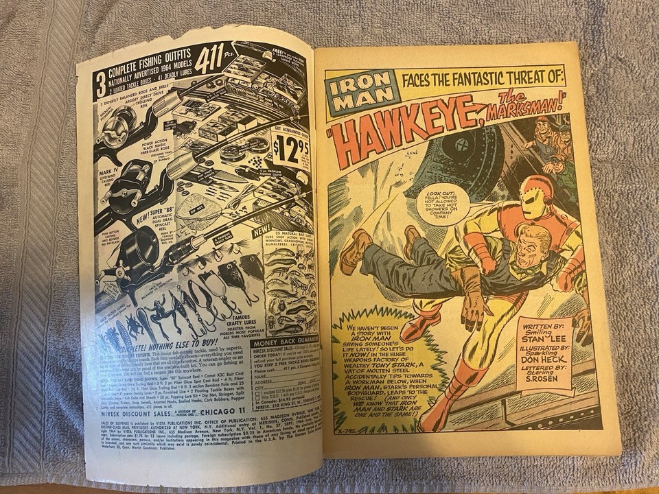 Tales Of Suspense #57 1st Appearance Of Hawkeye Marvel Comics 1964 | eBay