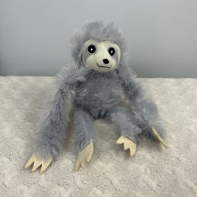 Goffa Gray Three Toed Sloth Plush Stuffed Animal Toy Tan Small Mini 6 ...