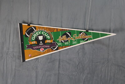 Saskatchewan Roughriders Pennant (VTG) - 1995 Grey Cup Official Logo | eBay