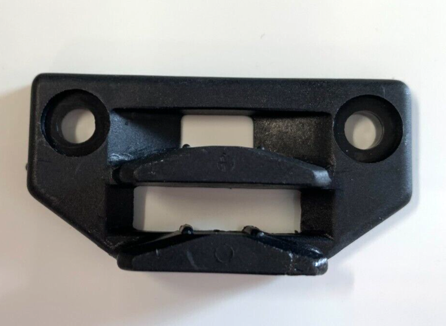 Wide Polyplastic Window Catch Plate Black Plastic Caravan Motorhome ...