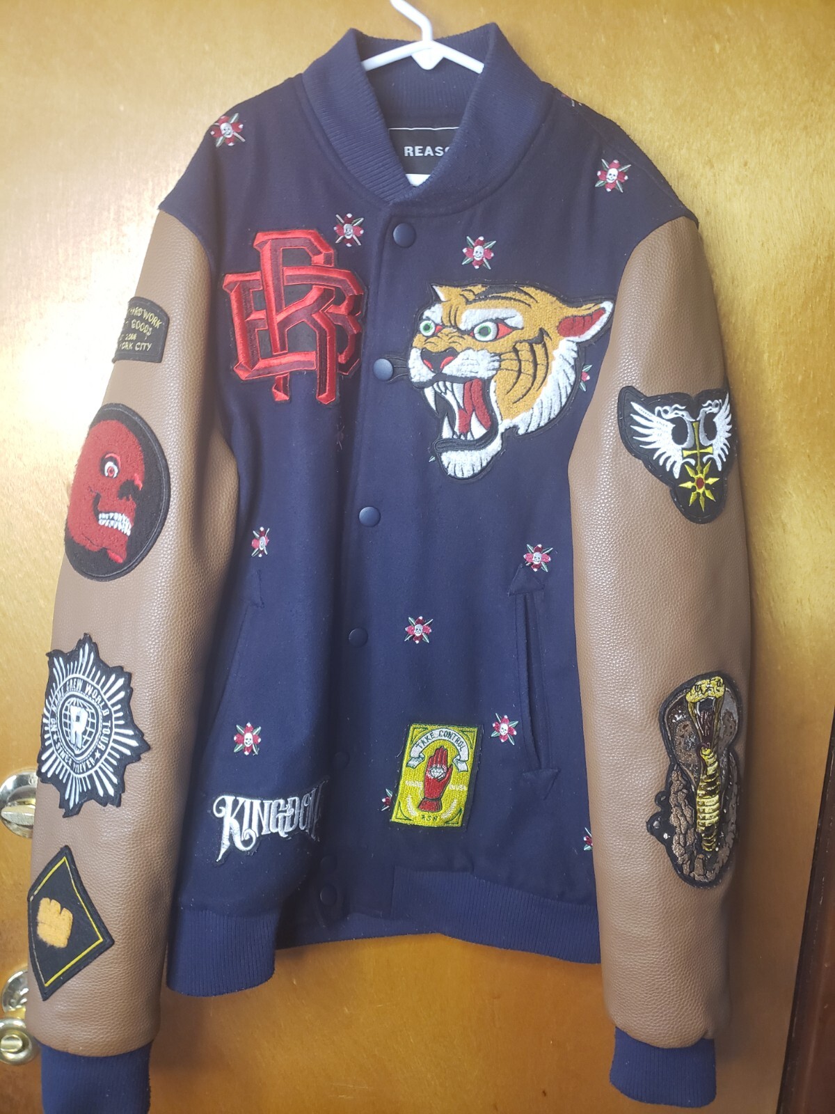 Reason Clothing Men's Kingdom Varsity Jacket In Size:… - Gem