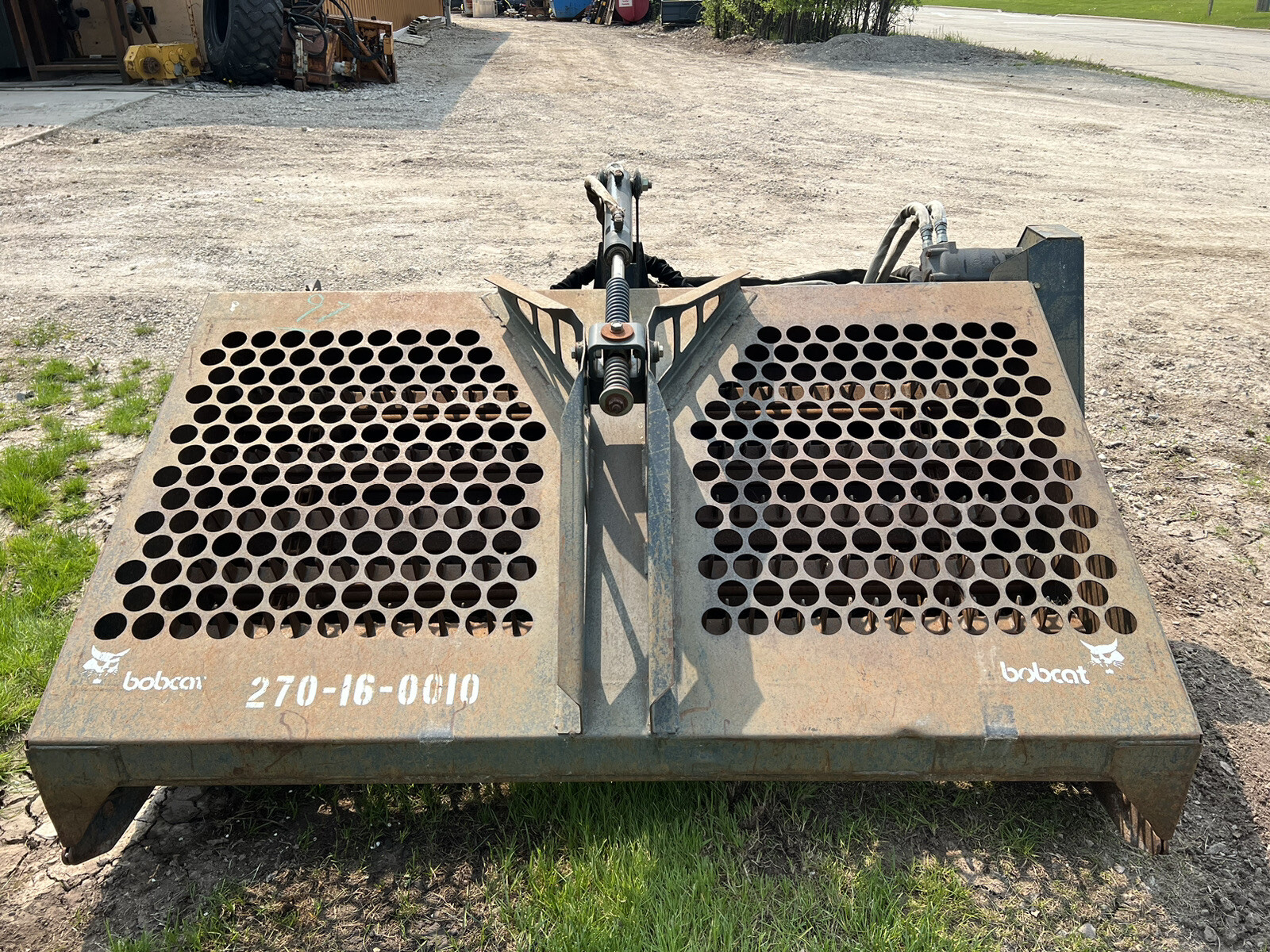 BOBCAT 6B LANDSCAPE RAKE ATTACHMENT FOR SKID STEERS, 72" WIDTH ! VIDEO ...