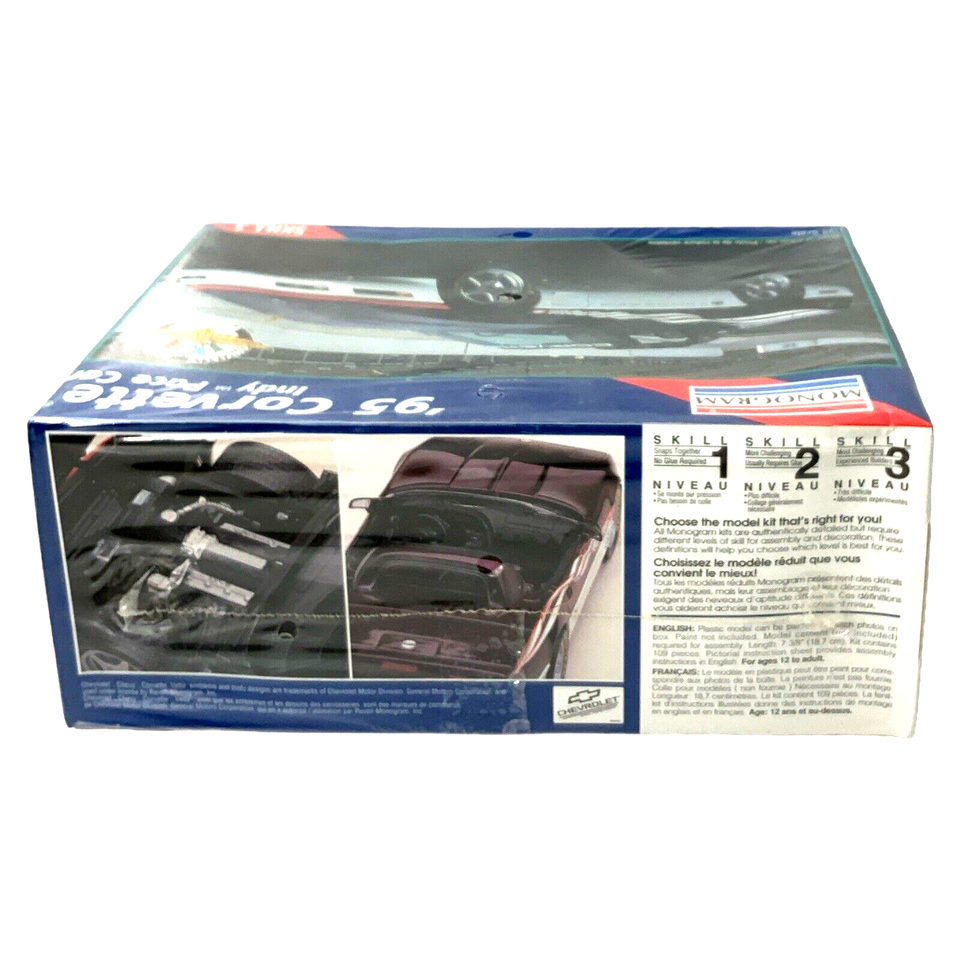 Monogram 1995 Indy 500 Pace Car Chevy Corvette 1:24 Model Kit #2467 ...