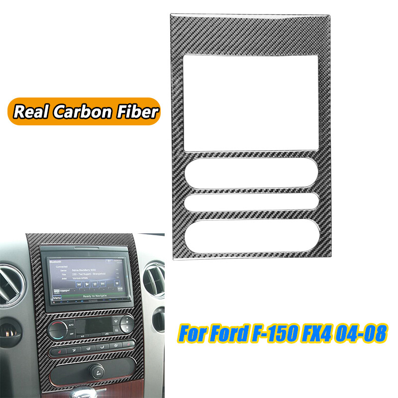 For Ford F-150 FX4 04-08 Real Carbon Fiber Center Console AC CD Panel ...
