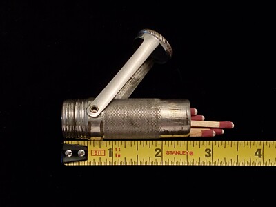 Vintage Safesport Denver Waterproof Metal Match Safe Holder | eBay