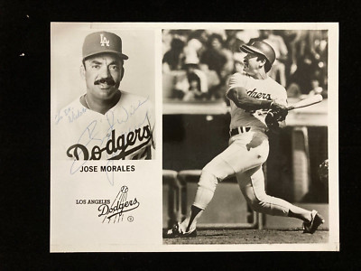 Jose Morales Signed Autograph 8x10 Photo Dodgers MLB | eBay