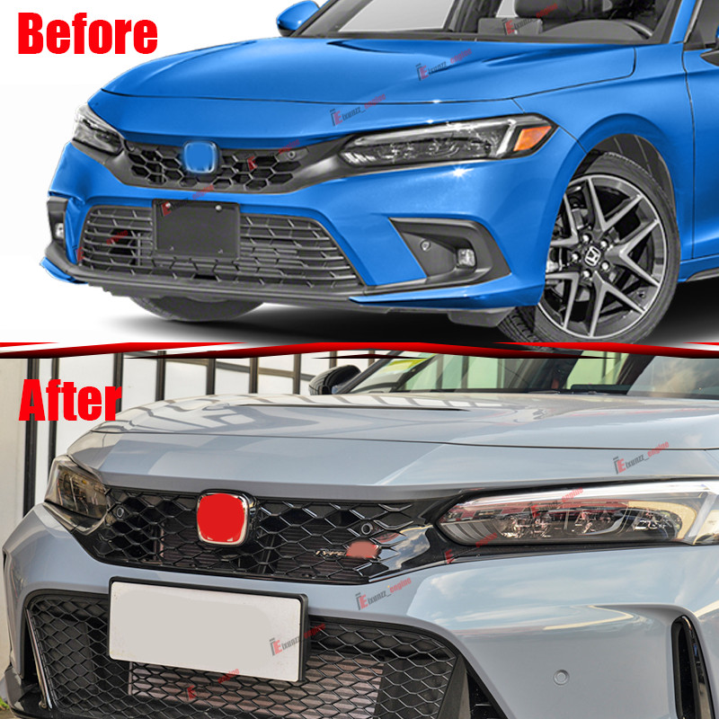 2022-2024 Honda Civic SI & Hatchback Type-R FL5 Style Front Grill Gloss ...
