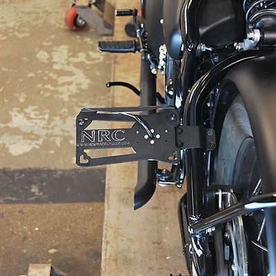 Triumph Bobber Side Mount License Plate 2 Position Fender NRC New Rage ...