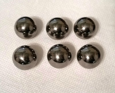 6 OEM 1-1/16" Mirror Finish Carbon Steel Pinball Machine Balls Free ...