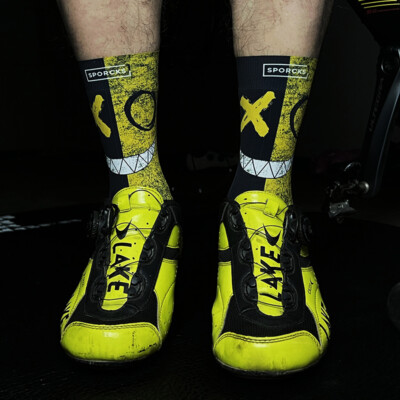 Mens Womens Road Cycling Riding Bicycle Bike Sport Ankle Socks XC MTB ...