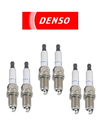 Set of 6 Spark Plugs Denso Double Platinum PK16PR11 for Acura Bentley ...