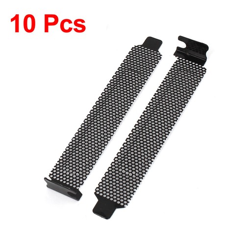 Hard Steel Dust Filter Blanking Plate PCI Slot Cover Black 10 Pcs w ...