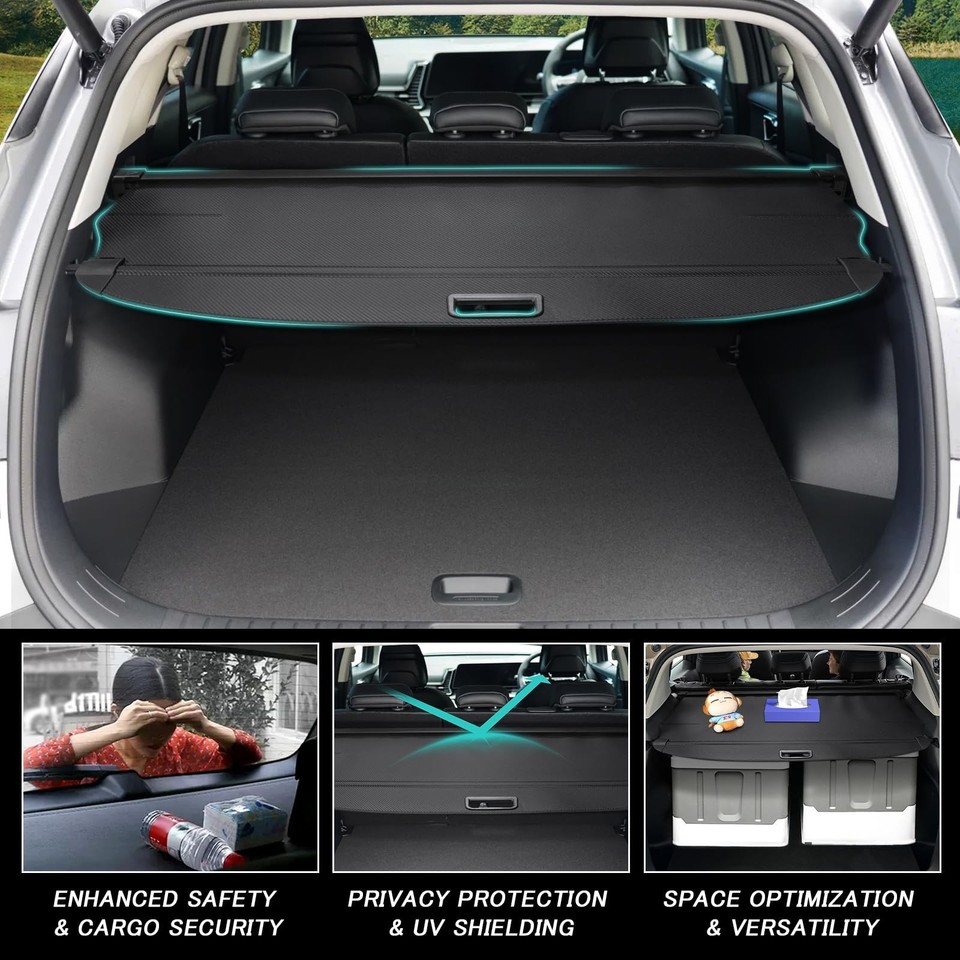Cargo Cover for Tesla Model Y Juniper 2025 2026 Accessories Retractable ...