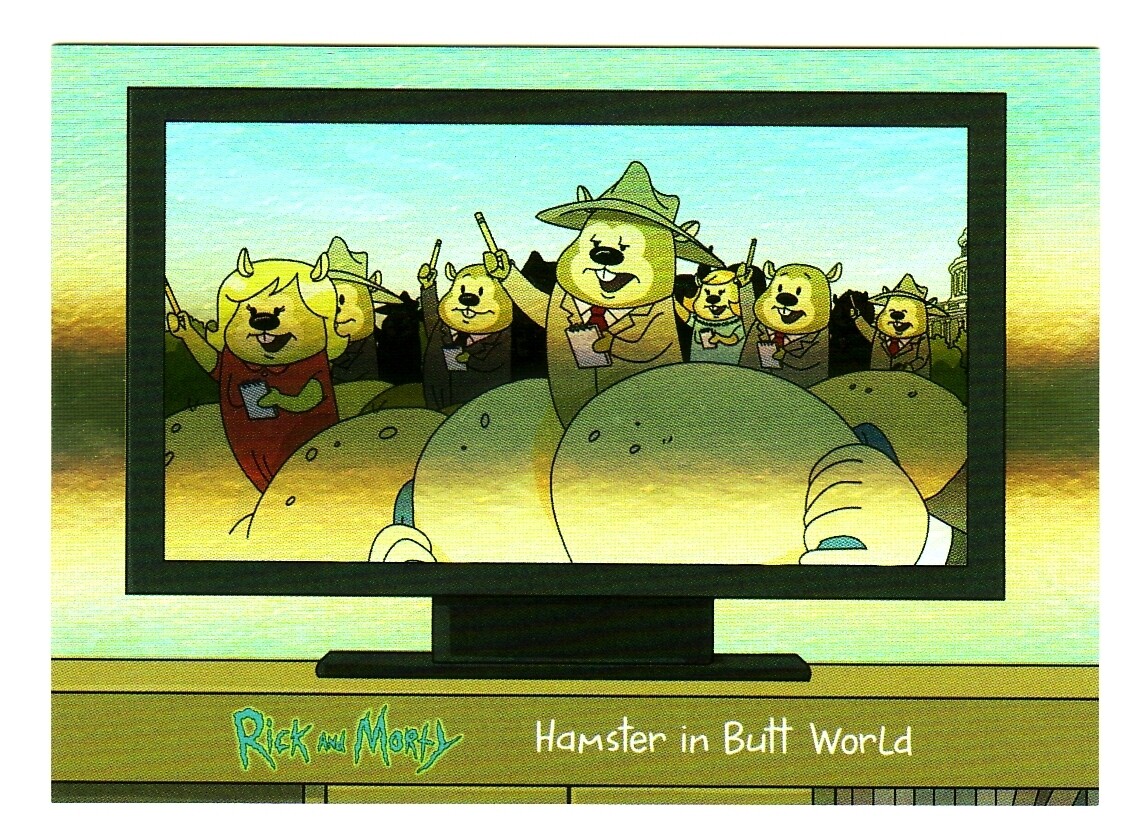 RICK AND MORTY SEASON 1 RIXTY MINUTES CARD RM4 HAMSTER IN BUTT WORLD | eBay