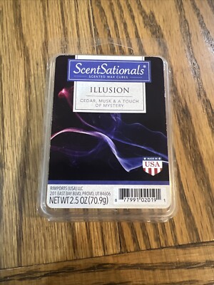 ScentSationals Scented Illusion 2.5 OZ Wax Cubes Melt Cedar Musk ...