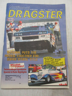 NATIONAL DRAGSTER MAGAZINE NOVEMBER 28, 1997 JIMMY DEFRANK GT/HA 1989 ...
