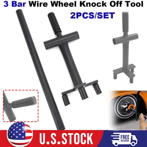 3 Bar Lowrider Wire Wheel Knock Off Tool Kit For Dayton Luxor Zenith ...