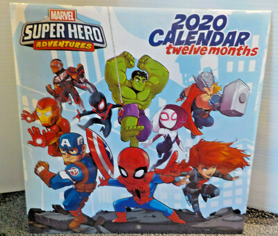 Marvel Super Hero Adventures Bendon Twelve Month Calendar 2020 Sealed ...