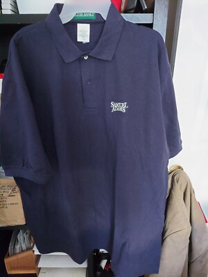 Quality Dark Navy Blue Samuel Sam Adams golf polo. XL New Outer Banks w ...