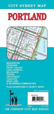 City Street Map of Portland, Oregon, by GMJ Maps | eBay