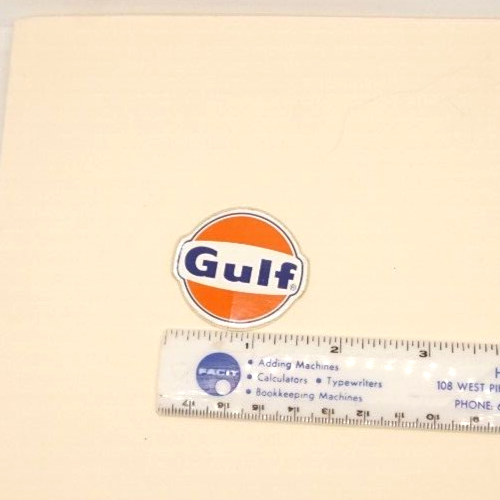 Sticker Gulf Oil 1-5/8" | eBay