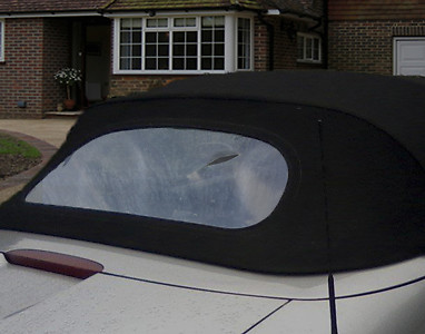 LOTUS ELAN CONVERTIBLE WINDOW PLASTIC HOOD PLASTIC REAR WINDOW VINYL ...
