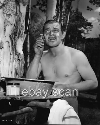 CLARK GABLE SHAVING BARECHESTED BEEFCAKE 8X10 PHOTO 5 | eBay