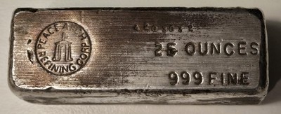 Vintage Peace Arch Refining Silver Bar 25oz BC Canada | eBay