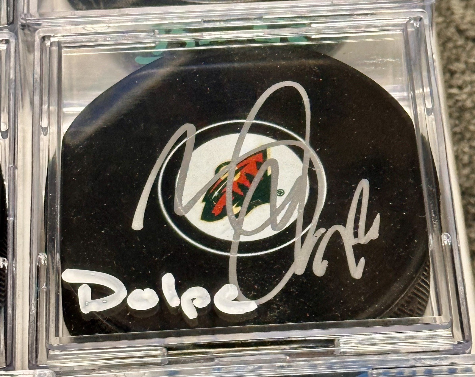 Zac Dalpe signed Minnesota Wild logo Puck w/cube | eBay