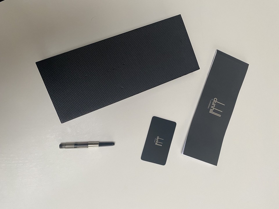 Rare Red Dunhill Sidecar Gemline Fountain Pen – Mint & Boxed. 18k M Nib ...