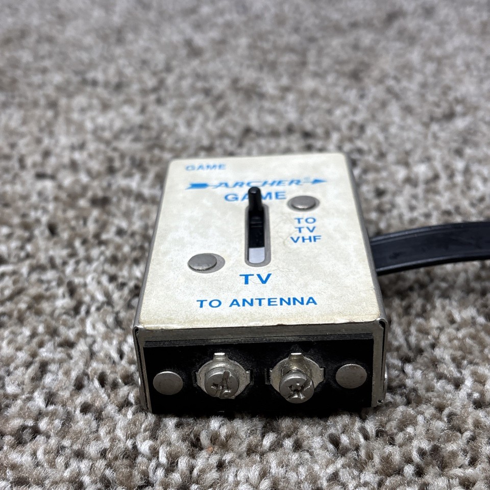 Vintage TV/Game/Computer RF Switch Box Adapter for Atari 2600 Coleco ...