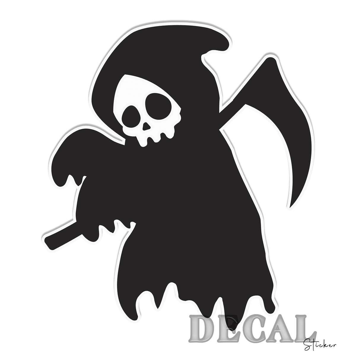 Grim Reaper Peeking Decal
