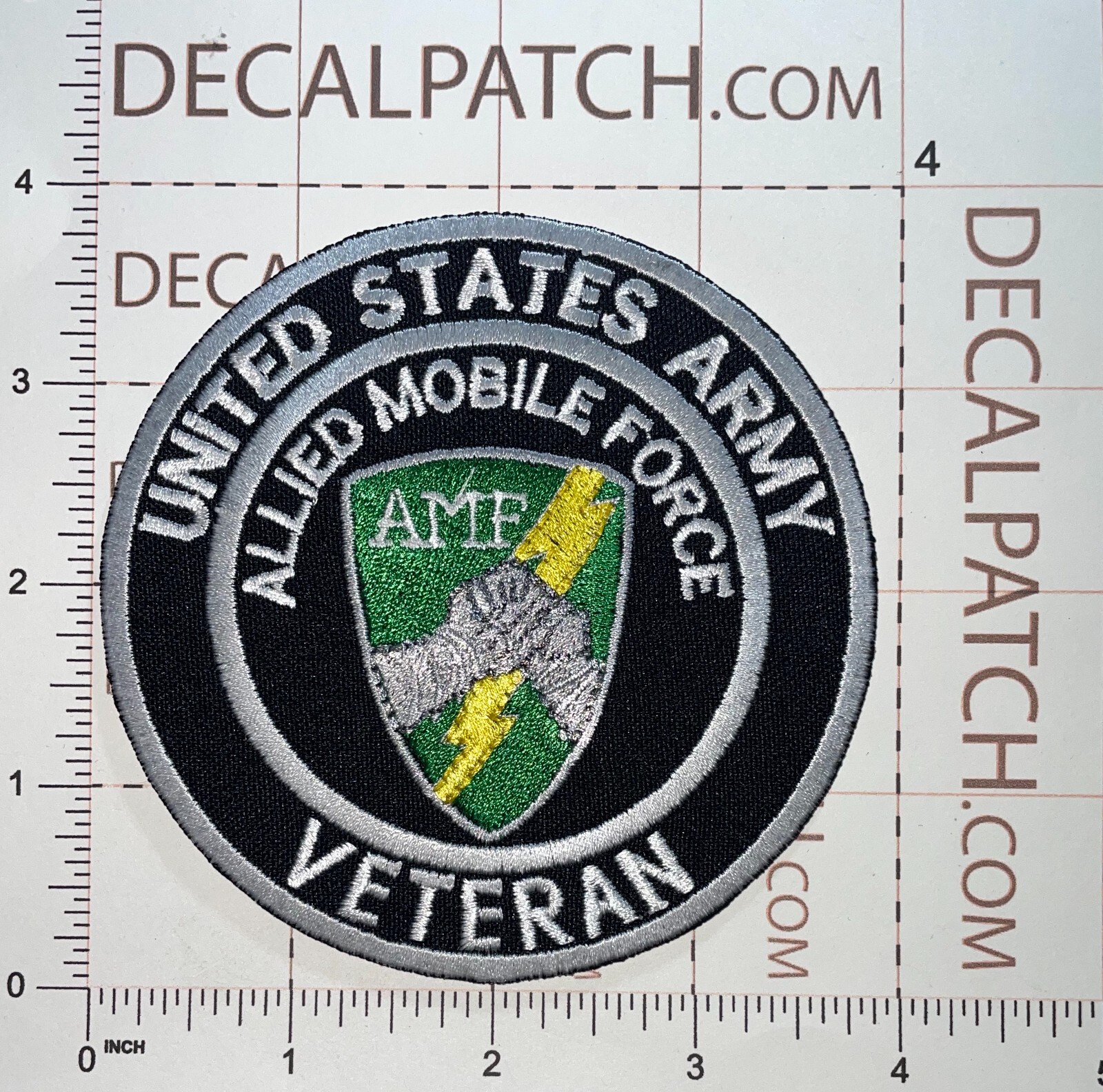 US Army Allied Mobile Force Veteran Patch Hook & Iron-On Repro New B63 ...