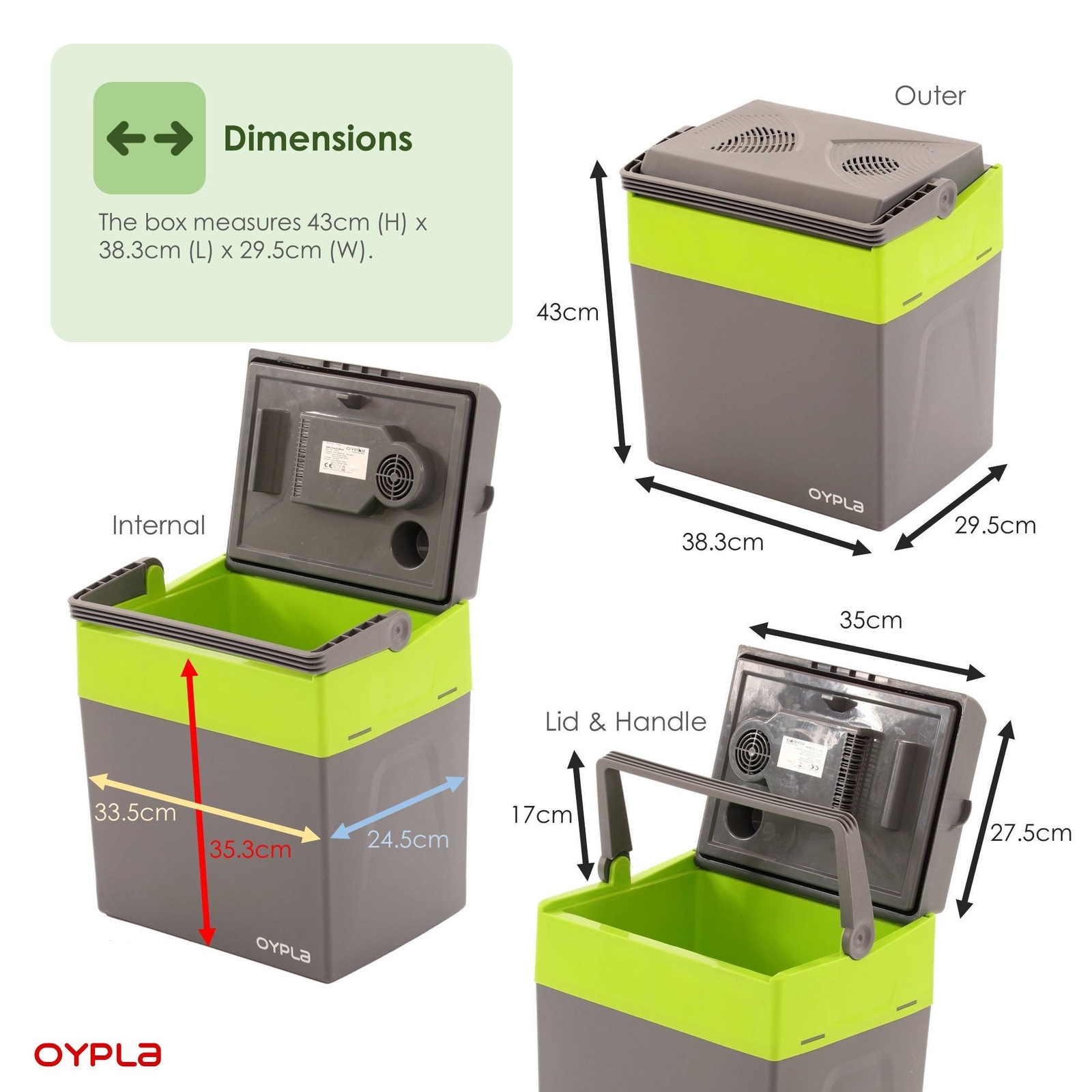 30L 240V AC & 12V DC Coolbox Hot Cold Portable Electric Summer Cool ...