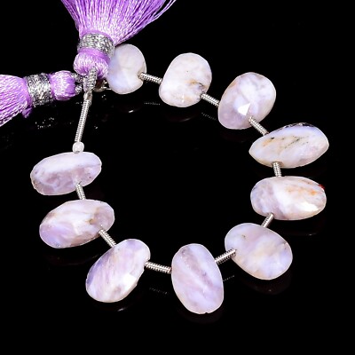 Natural Scorolite Gemstone Fancy Shape Faceted Beads 13X7 14X7mm Strand ...