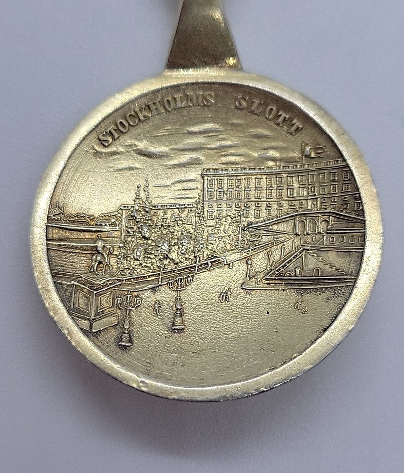 Rara D'Epoca Argento Sterling Cucchiaio, Stockholm's Slott , J.G ...