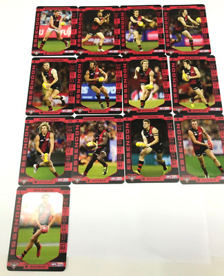 2017 AFL TEAMCOACH TRADING CARD COMPLETE BASE CARD TEAM SET-ESSENDON ...