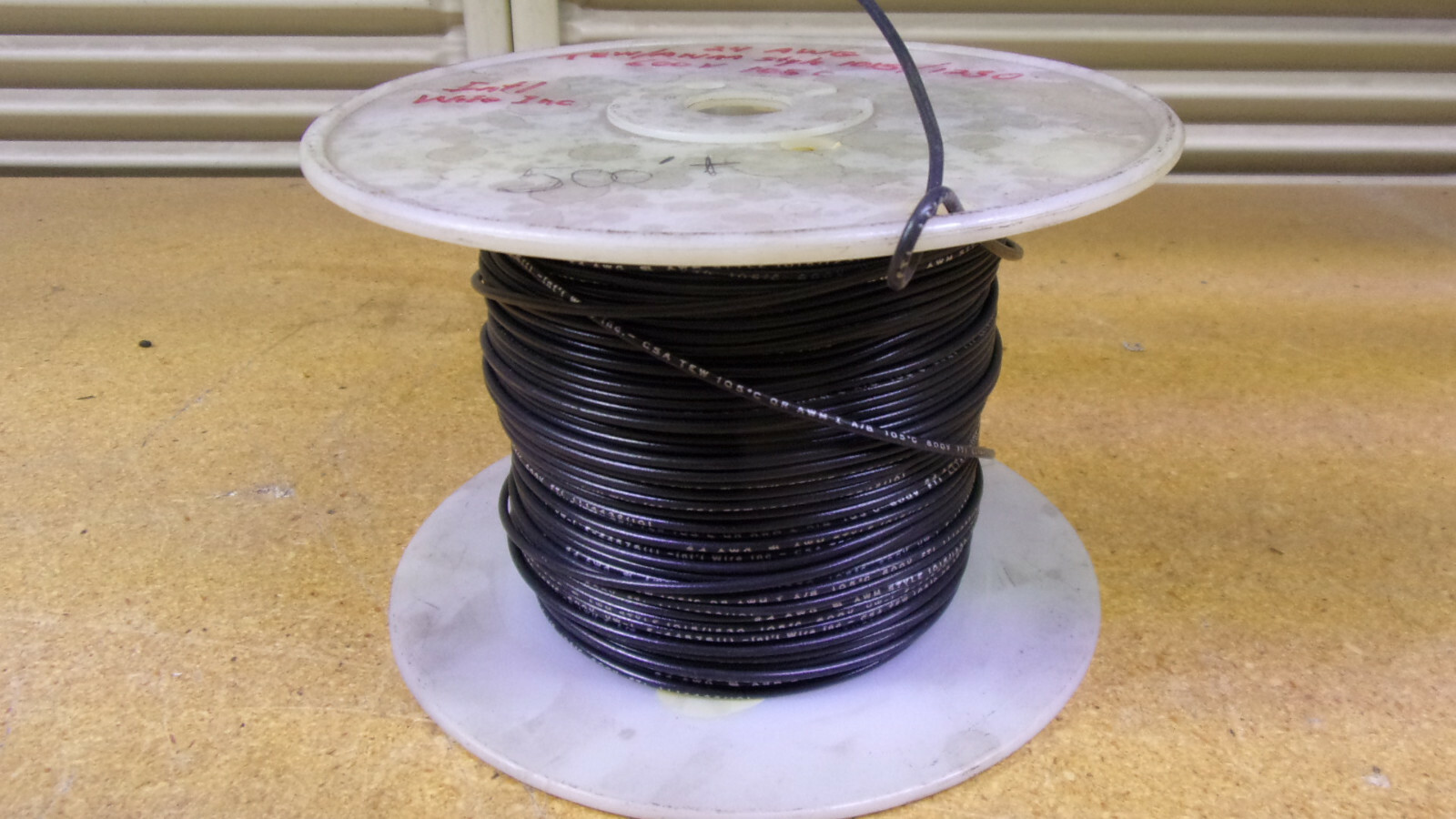 INTL. WIRE INC 24 AWG TEW/AWM STYLE 1015/1230 BLACK, 600V 105C, LENGTH ...