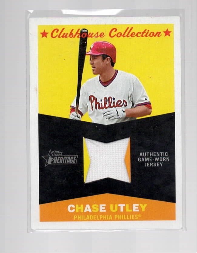 2009 Topps Heritage - Clubhouse Collection Relics #CC-CU Chase Utley ...