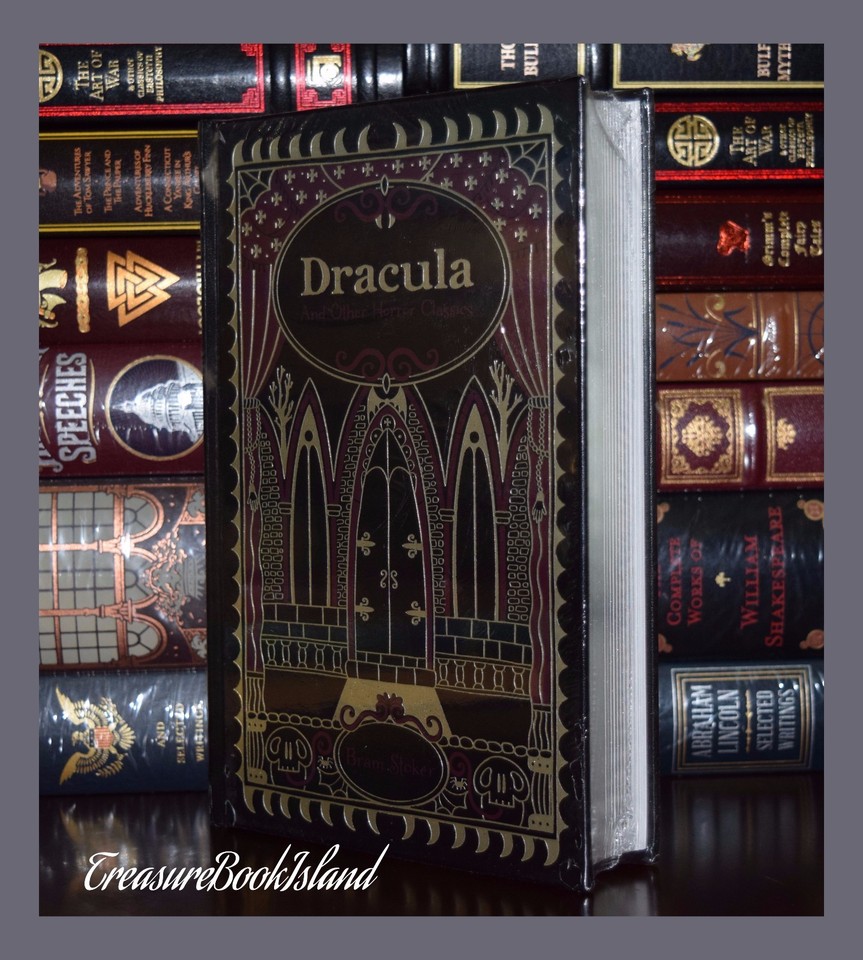 NEW Dracula Horror Classics Bram Stoker Leather Bound Sealed ...