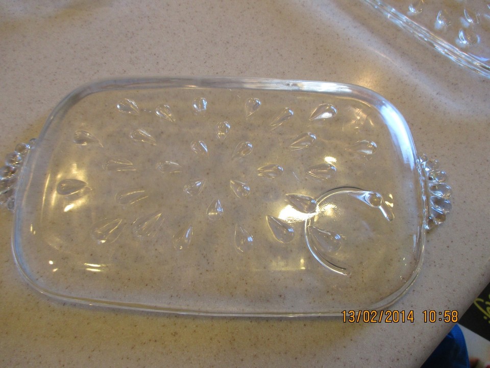 Tear Drop Luncheon Plate with Cup Holder Area Hazel Atlas Snack Tray | eBay