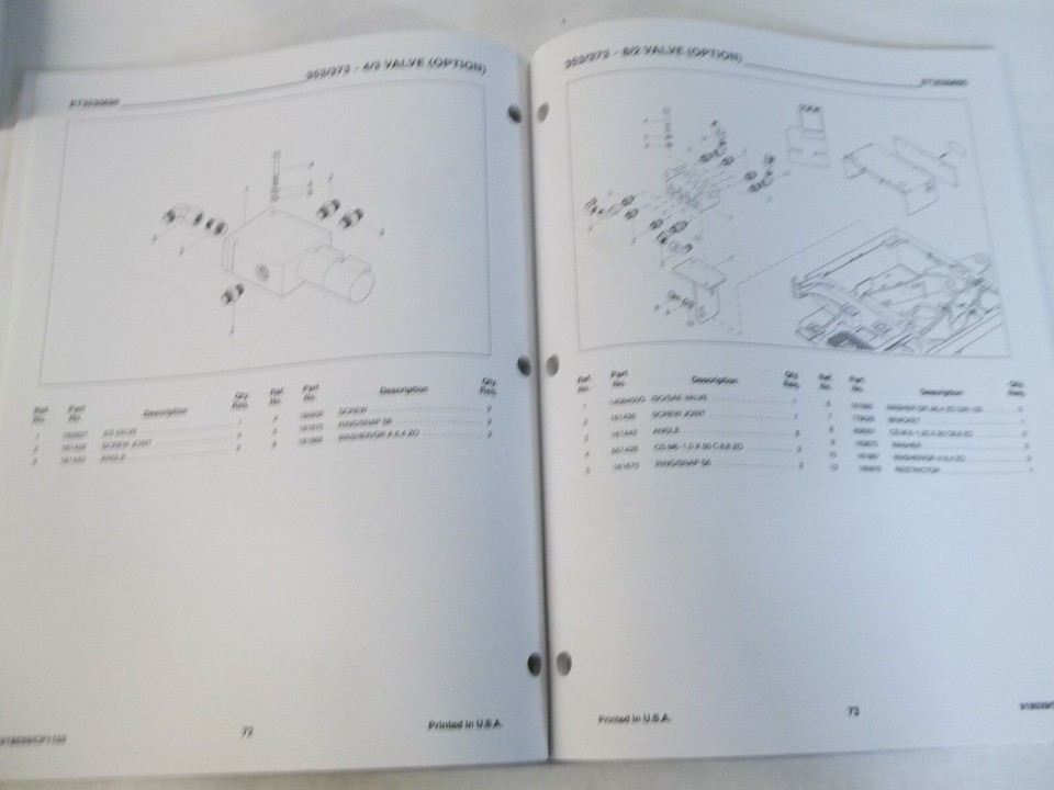 Gehl 353 373 Compact Excavator Revision C Operator'S Manual | eBay